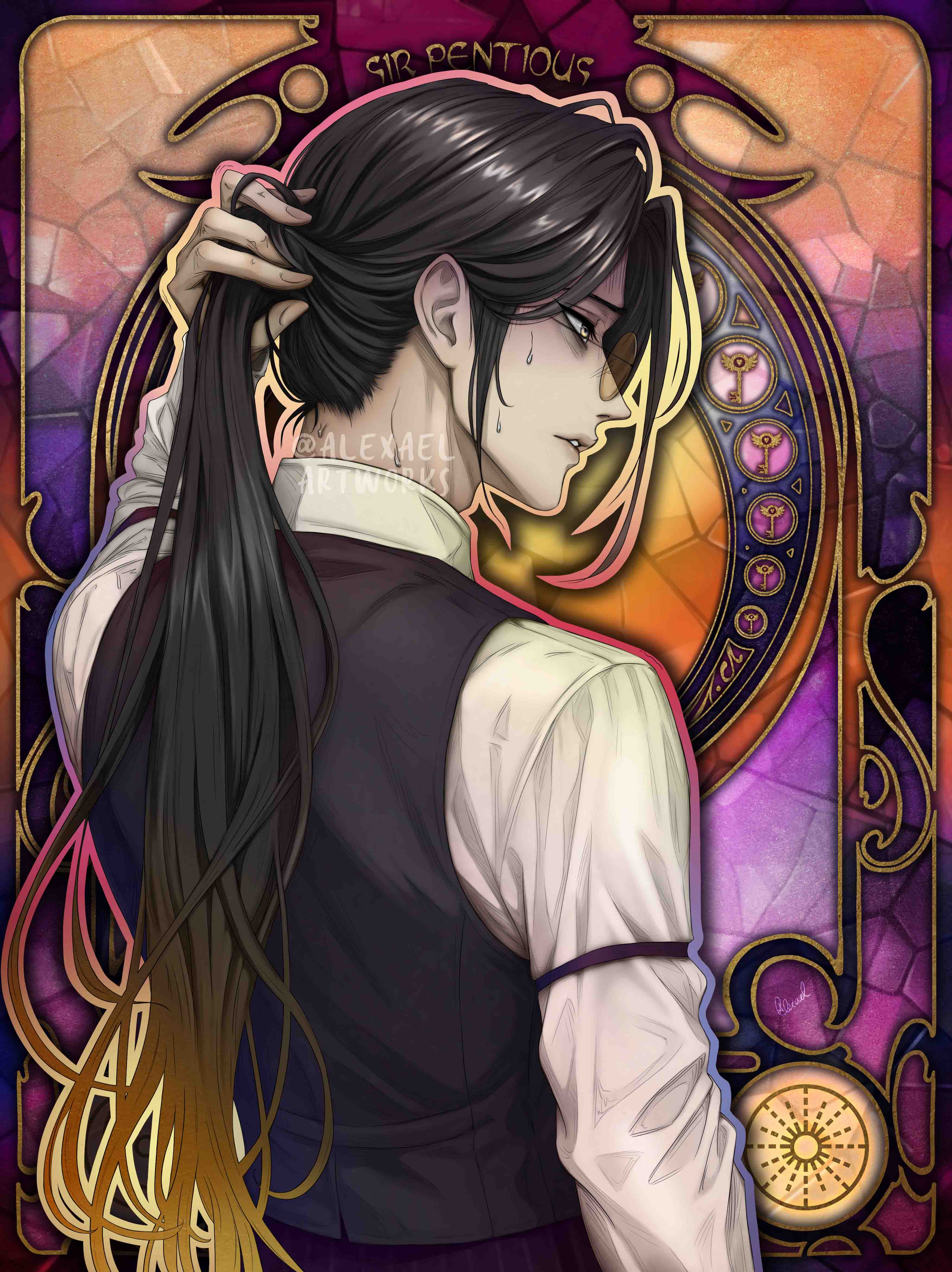 Sir Pentious in Art Nouveau style – Alexael Artworks